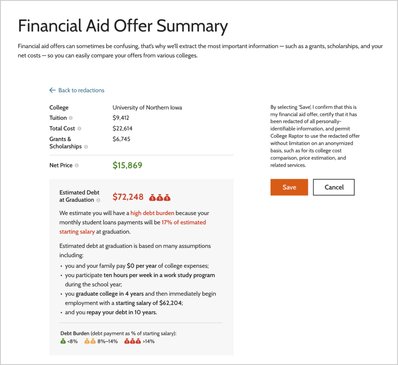 Financial Aid Offers